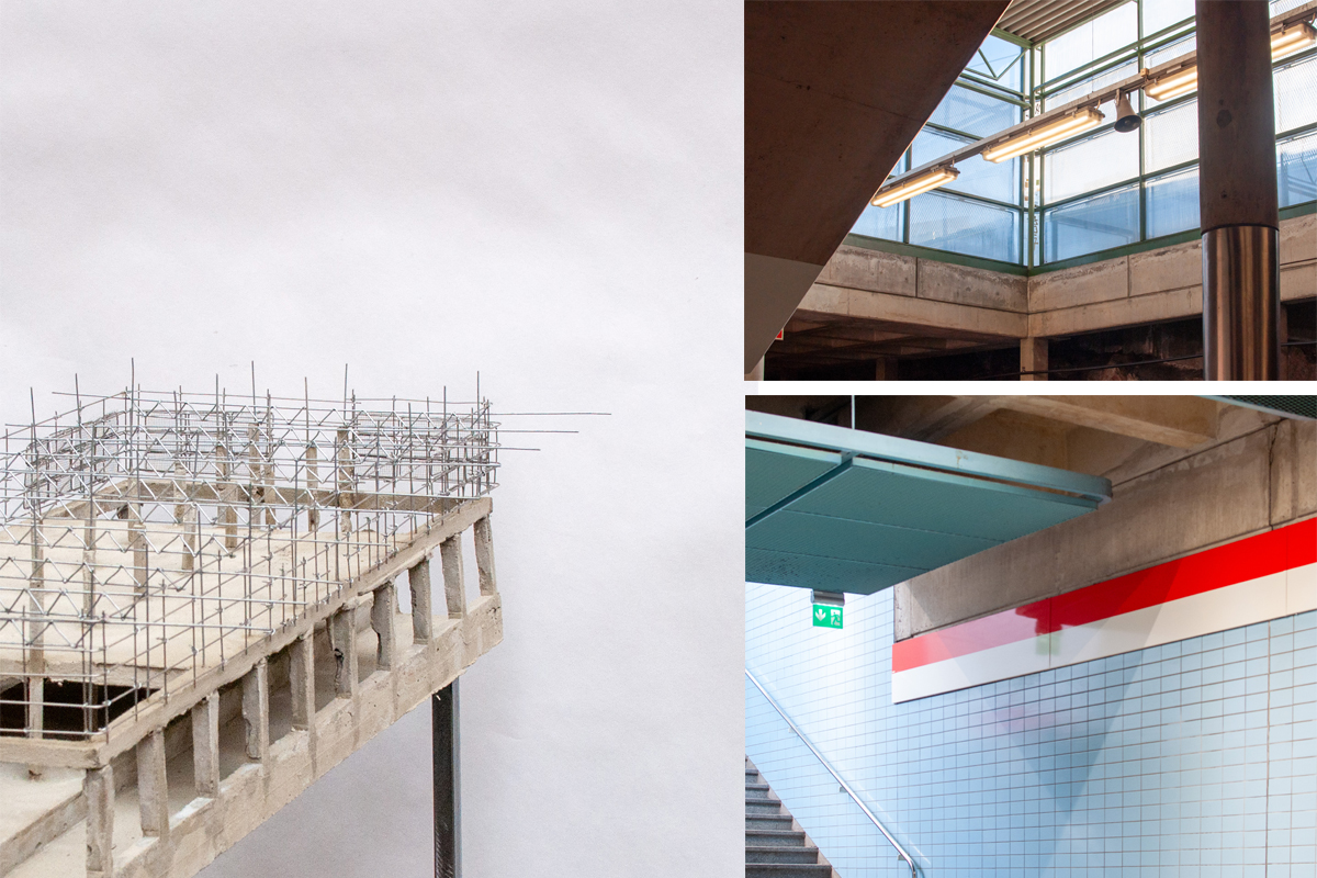 Moderni metro -näyttely Herttoniemen metroasemalla - Kaupunkiliikenne Oy